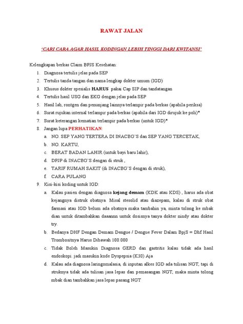 Panduan Koding Bpjs Kesehatan Pdf