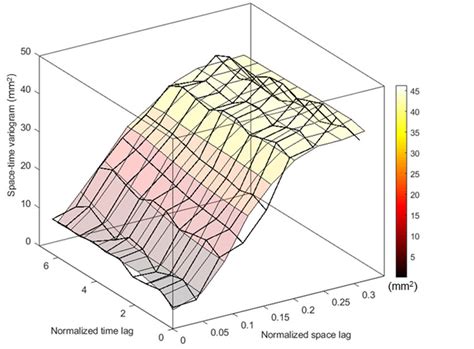 Spatiotemporal Variogram Fit Of The Theoretical Sum Metric Model