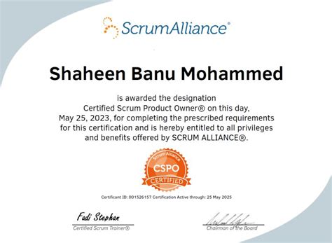 Shaheen Banu Mohammed On Linkedin Productowner Scrum Agile