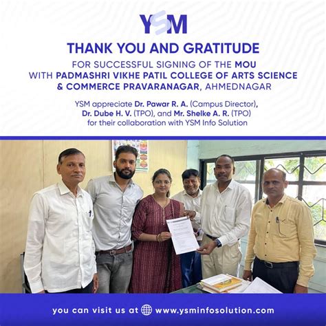 Ysm Info Solution On Linkedin Ysminfosolution Padmashrivikhepatilcollege Artssciencecommerce