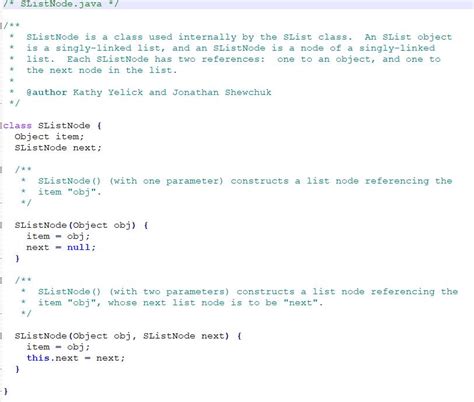 Solved The Main Method Of Slist Includes Test Code Which