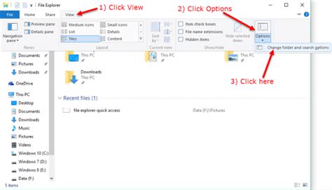 Open File Explorer To This PC Rather Than Quick Access In Windows 10 Daves Computer Tips