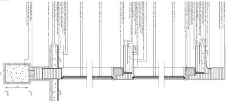 Detail Of Wall Section 2d View Cad Structural Block Layout File In Dwg Format