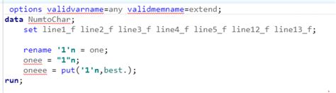 Solved How To Reference To A Numeric Variable Name Sas Support