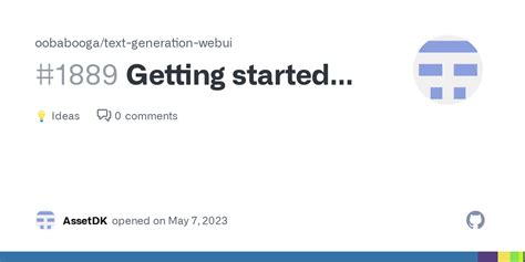 Getting Started Oobabooga Text Generation Webui Discussion GitHub