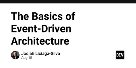 The Basics Of Event Driven Architecture Dev Community