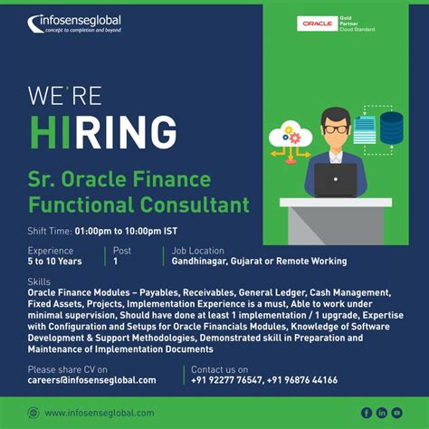 Infosenseglobal On Linkedin Hiring Jobopening Oracleconsultant Infosenseglobal Isg2020