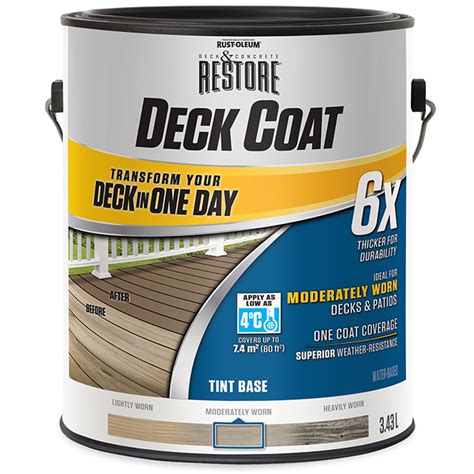 Rust Oleum Tint Base Deck Resurfacer X L RONA