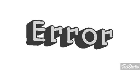 Error Word Animated  Logo Designs