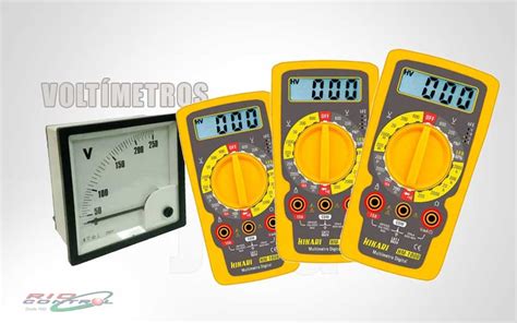 Voltímetro Aparelho De Medição De Tensão Elétrica Rio Control Automação