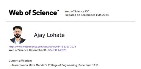 ajay lohate on linkedin wos