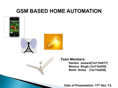 Gsm Based Home Automation Ppt
