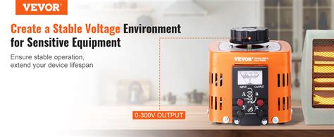 Vevor 500va Variable Voltage Transformer 1 7a 0 300v Ac Voltage
