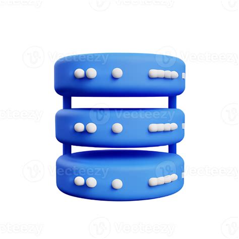 Database 3d Rendering Icon Illustration 28712135 Png