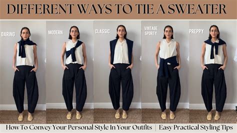 How To Tie A Sweater Based On Your Personal Style Styling Tips How