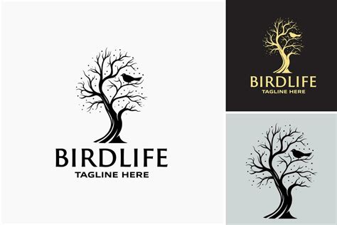Tree Bird Logo Vector Art Icons And Graphics For Free Download
