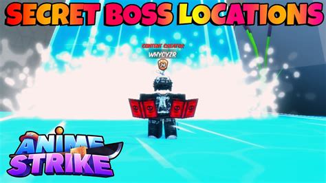 All Secret Boss Locations In Anime Strike Simulator Youtube