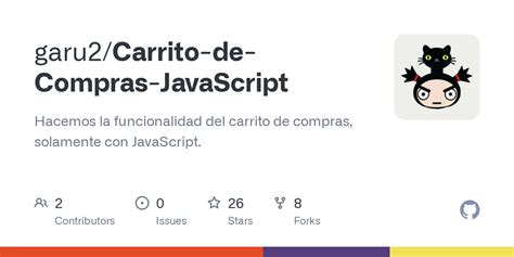GitHub Garu Carrito De Compras JavaScript Hacemos La Funcionalidad Del Carrito De Compras