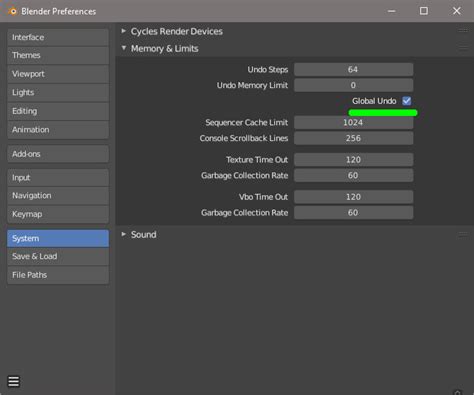 Cycles Render Engine Creation Parameters Menu Greyed Out Blender Stack Exchange
