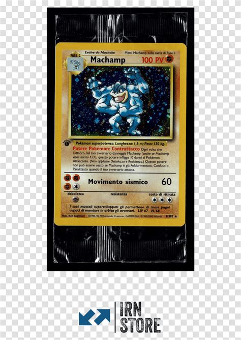 1st Ed Edition Italian Machamp 8 102 Holo Foil Base Gen 1 Machamp