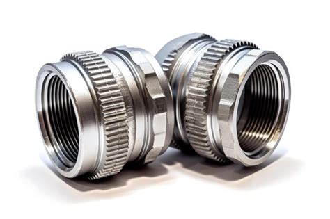 Premium Ai Image Reducer Couplings Unveiled Inside The Machinery Isolated On White Background