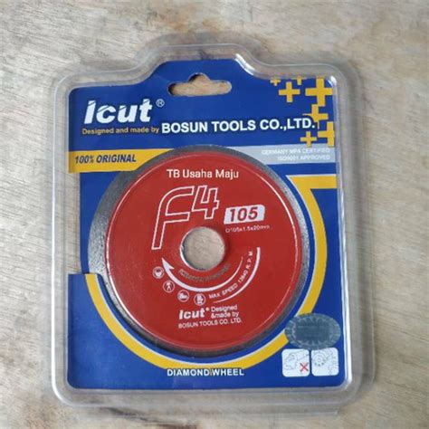 Jual Diamond Wheel 4 Icut Bosun F4 Mata Potong Keramik Granit Tembok