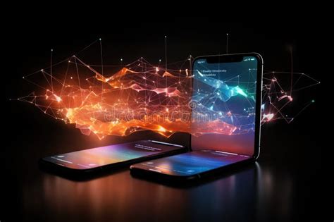 Seamless Data Transfer Between Mobile Devices Concept Of Sharing