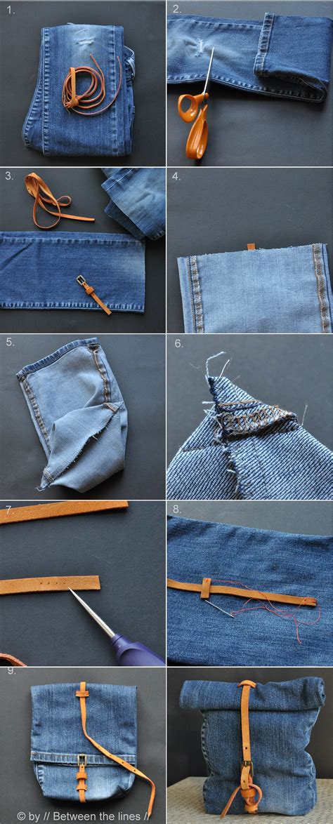 Denim Bag Backpack Tutorial ~ Diy Tutorial Ideas