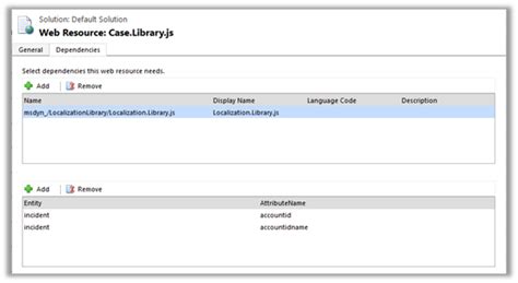 Specify Web Resource Dependencies In Dynamics 365 Dynamics365