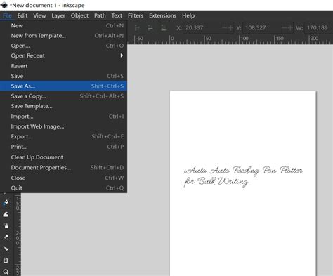 converte text to svg with inkscape iauto integration guide