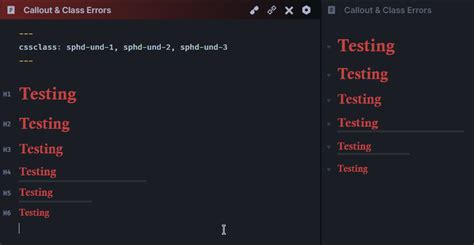 Callout Syntax And Cssclass Do Not Work · Issue 124 · Slrvbobsidian