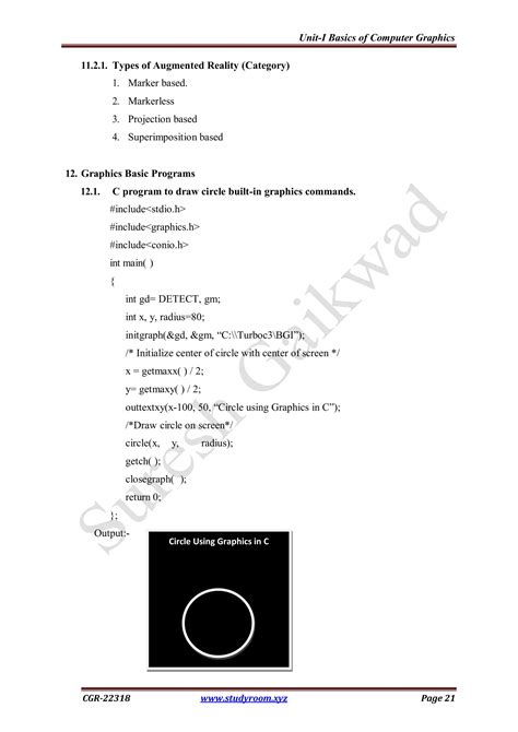 cgr unit 1 basics of computer graphics pdf computing technology