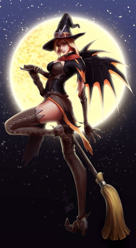 Starry Chen Mercy Overwatch Witch Mercy Overwatch Brown Legwear