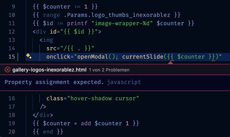 Property Assignment Expected Javascript Support Hugo