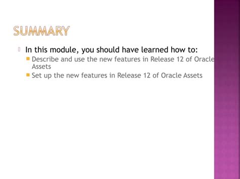 Oracle Fixed Assets Ppt