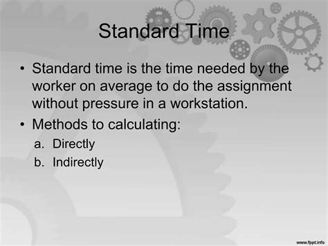 Modul 1 Process Planning And Standard Time Calculation Pptx