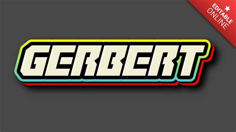 Gerbert Amazing Text Effect Generator