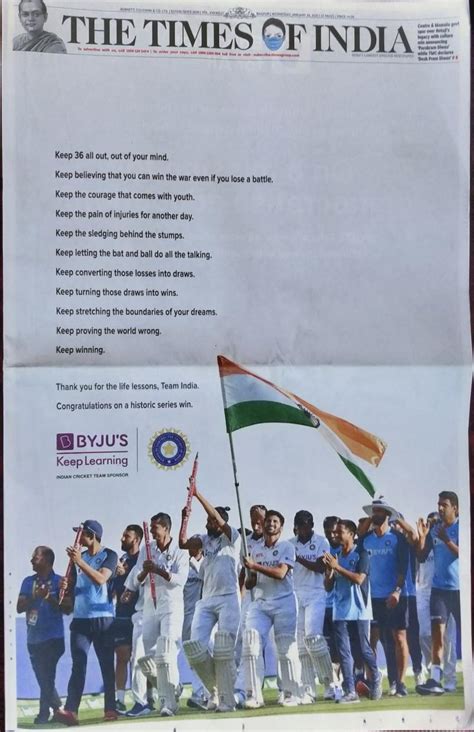 Sahil Narkhede On Linkedin Timesofindia Byjus Indiancricketteam