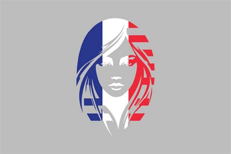 France Flag And Girls Shape Graphic By Breakingdots · Creative Fabrica
