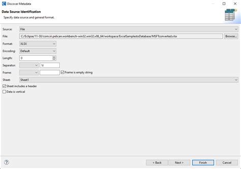 discovering spreadsheet metadata in iri workbench iri