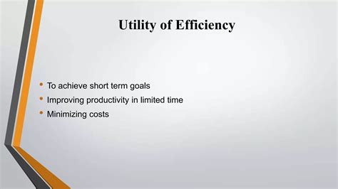Efficiency And Effectiveness Presentation With Examples Pptx