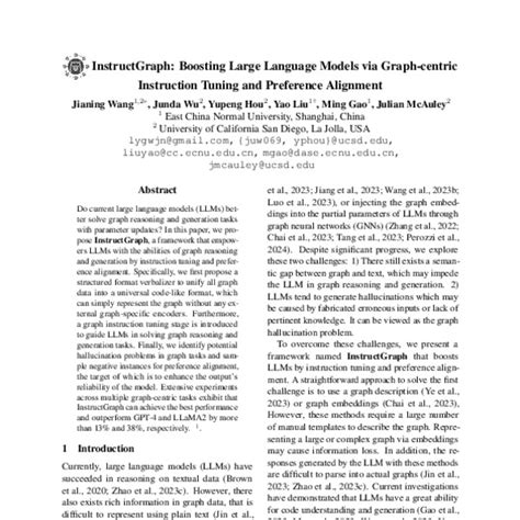 Instructgraph Boosting Large Language Models Via Graph Centric Instruction Tuning And