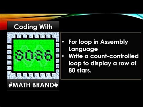 Microprocessor Microcontroller Write A For Loop Program To Display A Row Of 80 Star