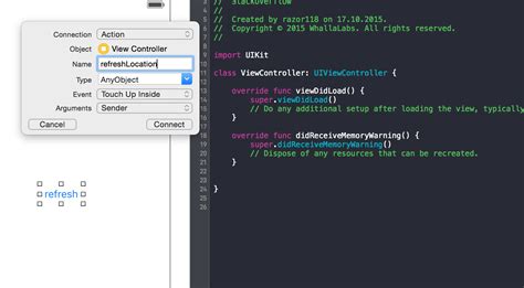 Swift Map Button Refresh Location Stack Overflow