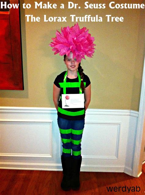 How To Make A Dr Seuss Costume The Lorax Truffula Tree The Lorax