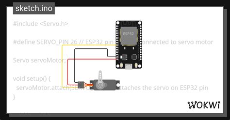 Servomotor Wokwi Esp32 Stm32 Arduino Simulator
