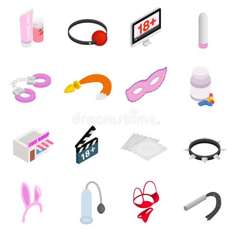 Sex Icons Isometric D Style Stock Illustration Illustration Of