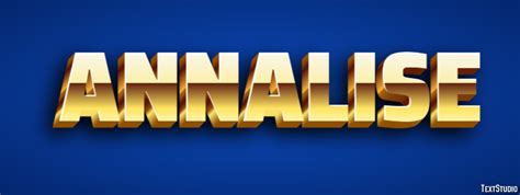 Annalise Text Effect And Logo Design Name