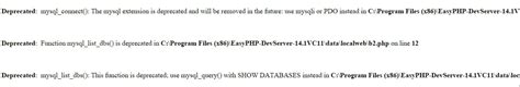 Comment Connecter Php Avec La Derniere Version De Easyphp 14 1 PHP