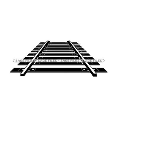 Rail Tracks Svg Railway Track Svg Railroad Svg Train Svg Inspire